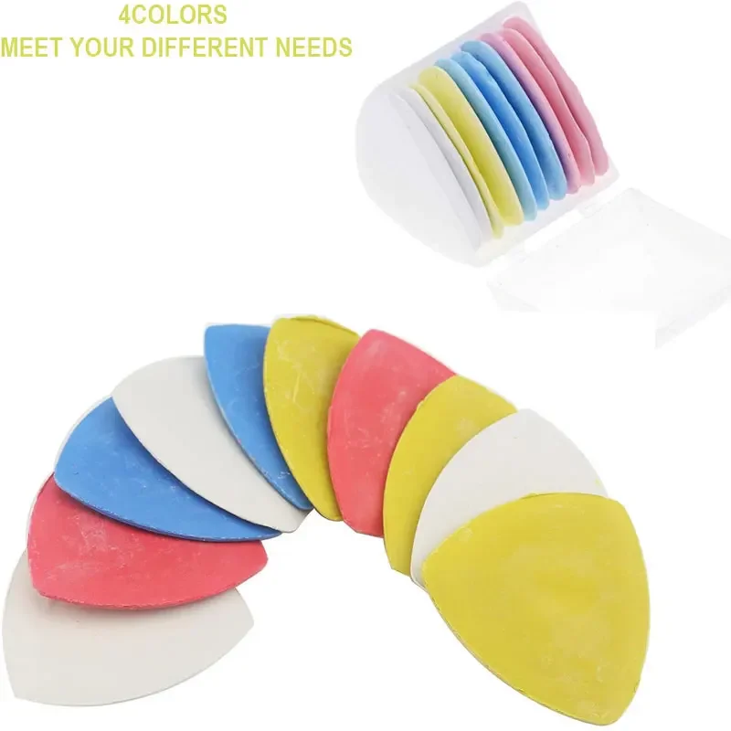 10PCS-Tailors-Chalk-Colorful-Triangle-Tailor-s-Chalk-Erasable-Tailoring ...