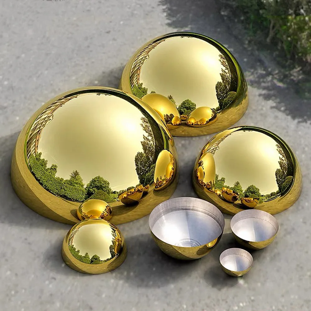 Stainless-steel-balls-semi-spherical-titanium-hemispherical-mirror ...