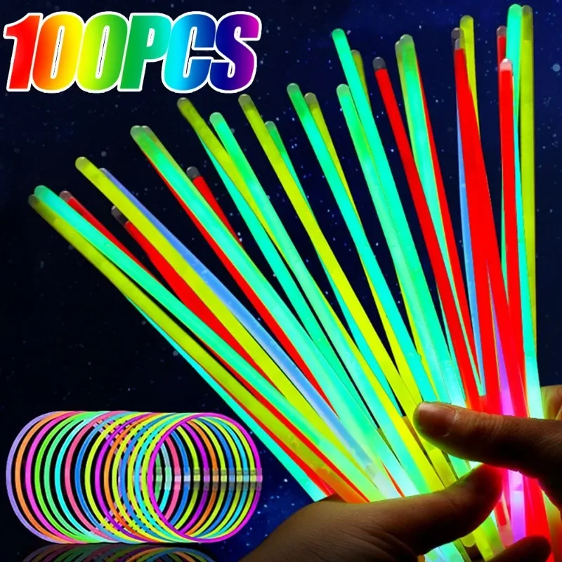 Luminous-Colorful-Glow-Sticks-Fluorescence-Glowing-in-The-Dark-DIY ...