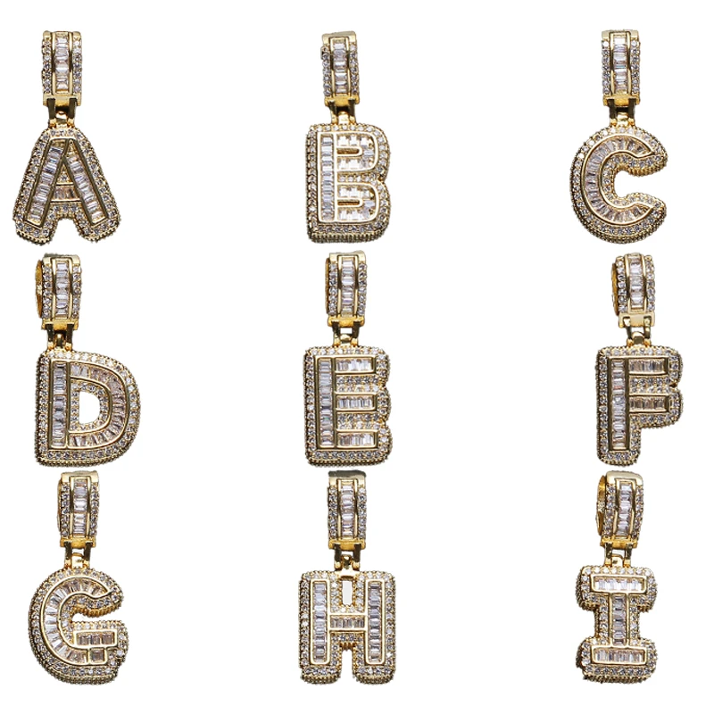 New Trend Hip-hop Women's Letter Pendant Necklace 26 Lletters A-z ...