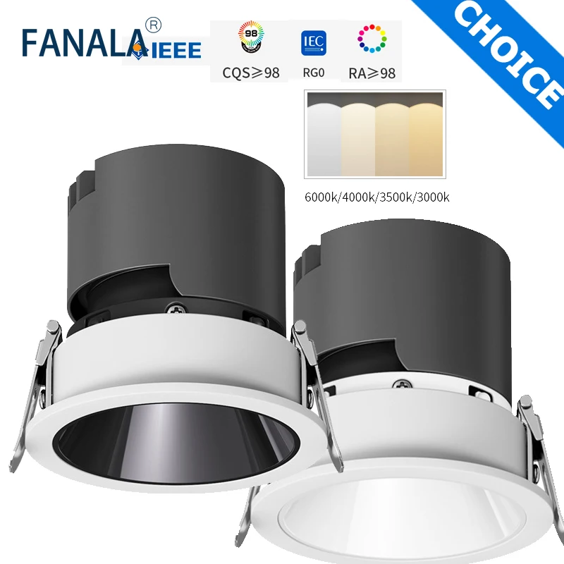 Full-Spectrum-Anti-Glare-Spotlight-LED-Embedded-Household-3500k-6500K ...