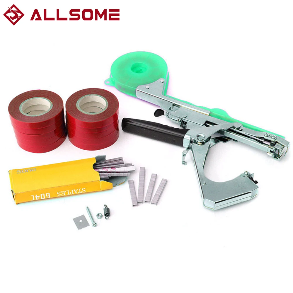 Allome Tying Machine Plant Garden Plant Tapetool Tapener 10 Rolls Tape ...