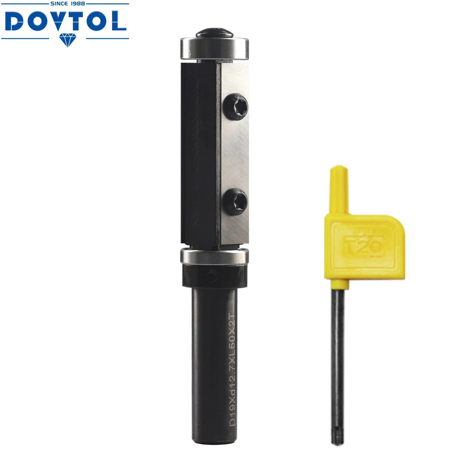 Flush-Trim-Router-Bit-Top-and-Bottom-Double-Bearings-Trimmer-Cutter ...