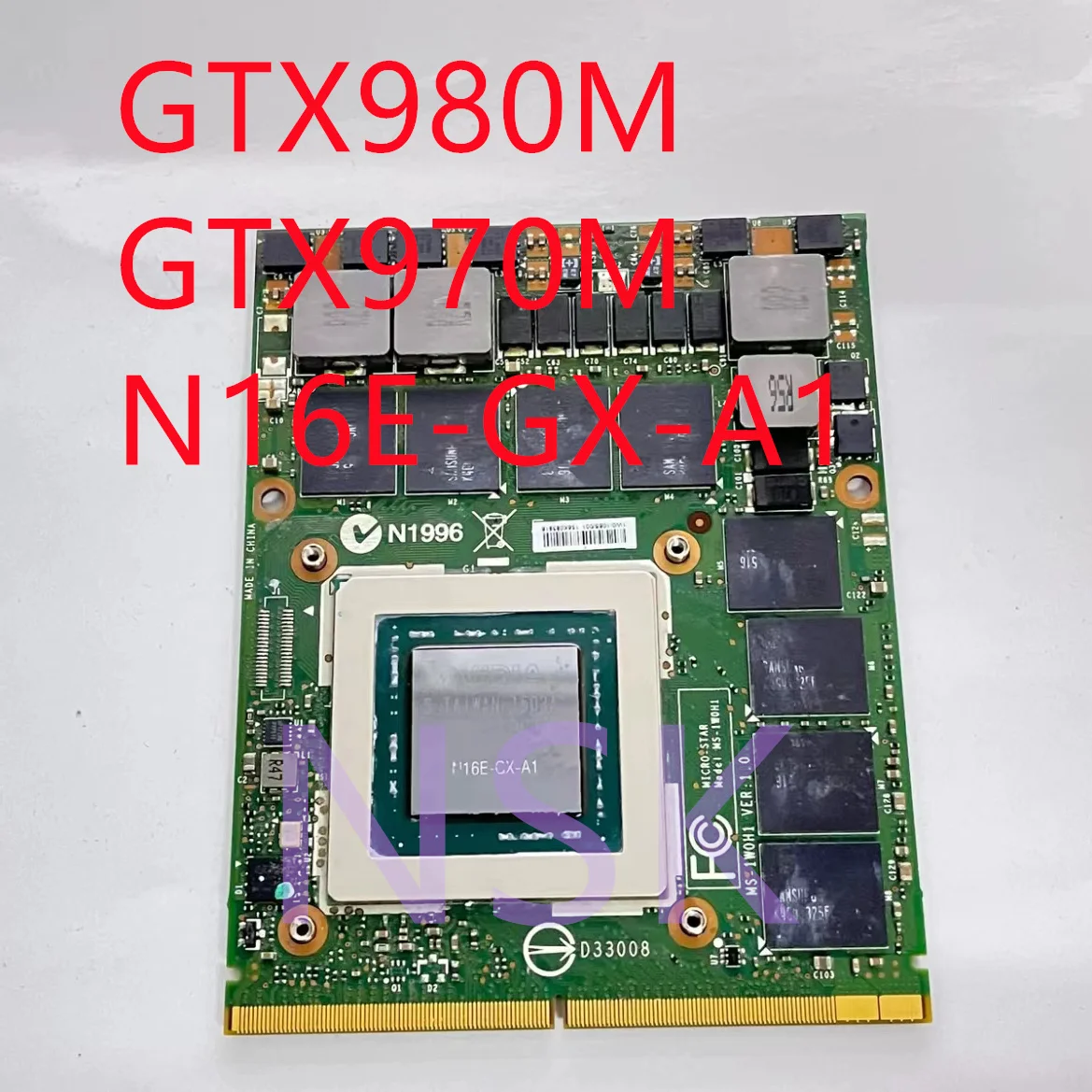 Placa-de-v-deo-gr-fica-original-GTX980M-GTX970M-N16E-GX-A1-GPU-8GB ...
