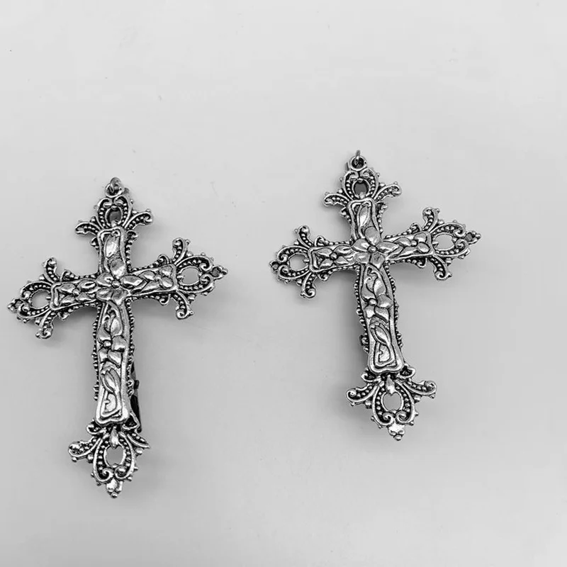 Gothic-Punk-Cross-Hairpin-Hip-Hop-Sweet-Cool-Egirl-Trendy-Metal-Hair ...