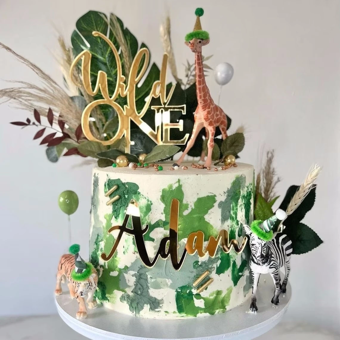 Wild One Cake Topper and Name Charm,Personalised name cake topper,Baby ...