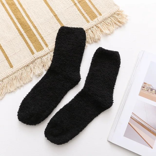 Striped Thicken Thermal Socks Men Winter Warm Coral Velvet Fleece ...