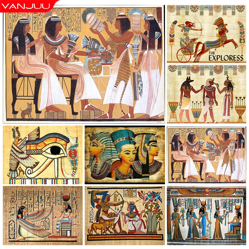 Ancient-Egypt-Murals-5D-Diamond-Painting-Portrait-Diamond-Mosaic ...