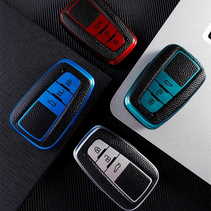 Auto-Leather-TPU-Car-Key-Cover-Case-for-Toyota-Prius-Camry-Corolla-C-HR ...
