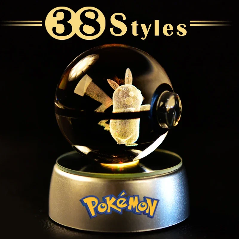 3D-Pokemon-Crystal-Ball-Pikachu-Mewtwo-Figure-Children-Toy-Pokeball ...
