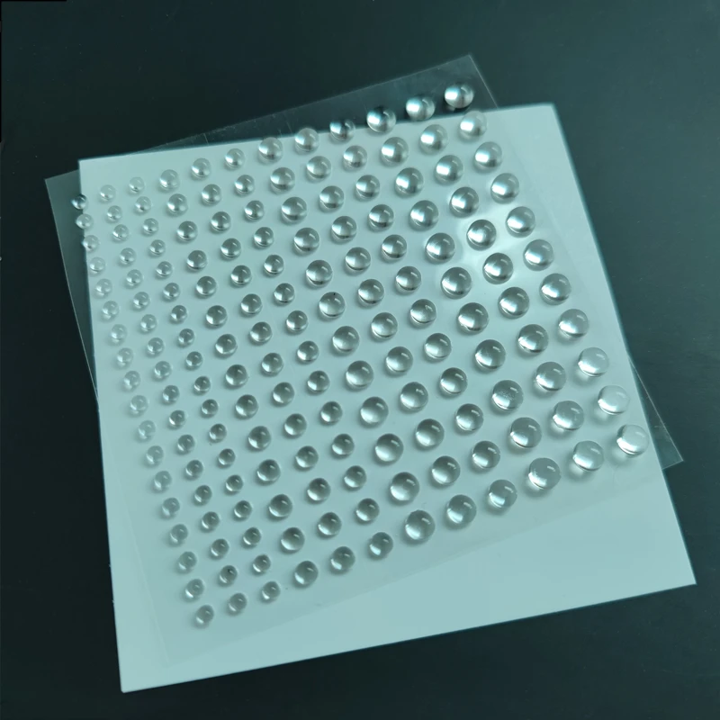 330pcs Clear Water Droplets Embellishments Self-Adhesive Round Dewdrop ...