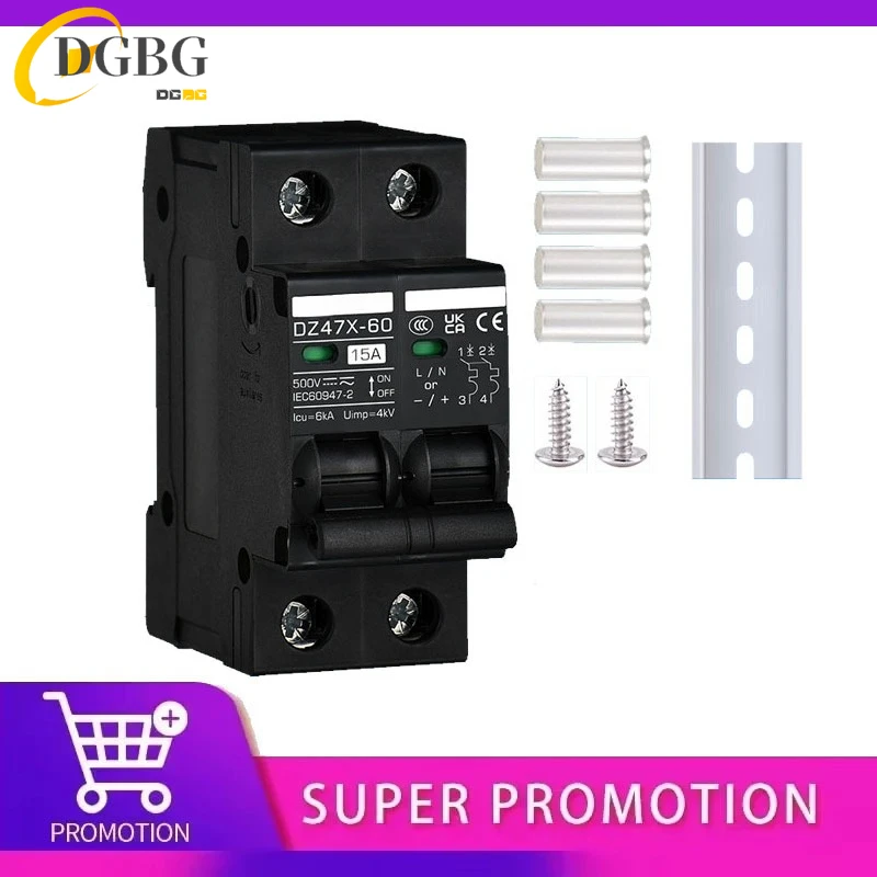 DC1000V MCB Solar DC Circuit Breaker Overload Protection Disconnect ...