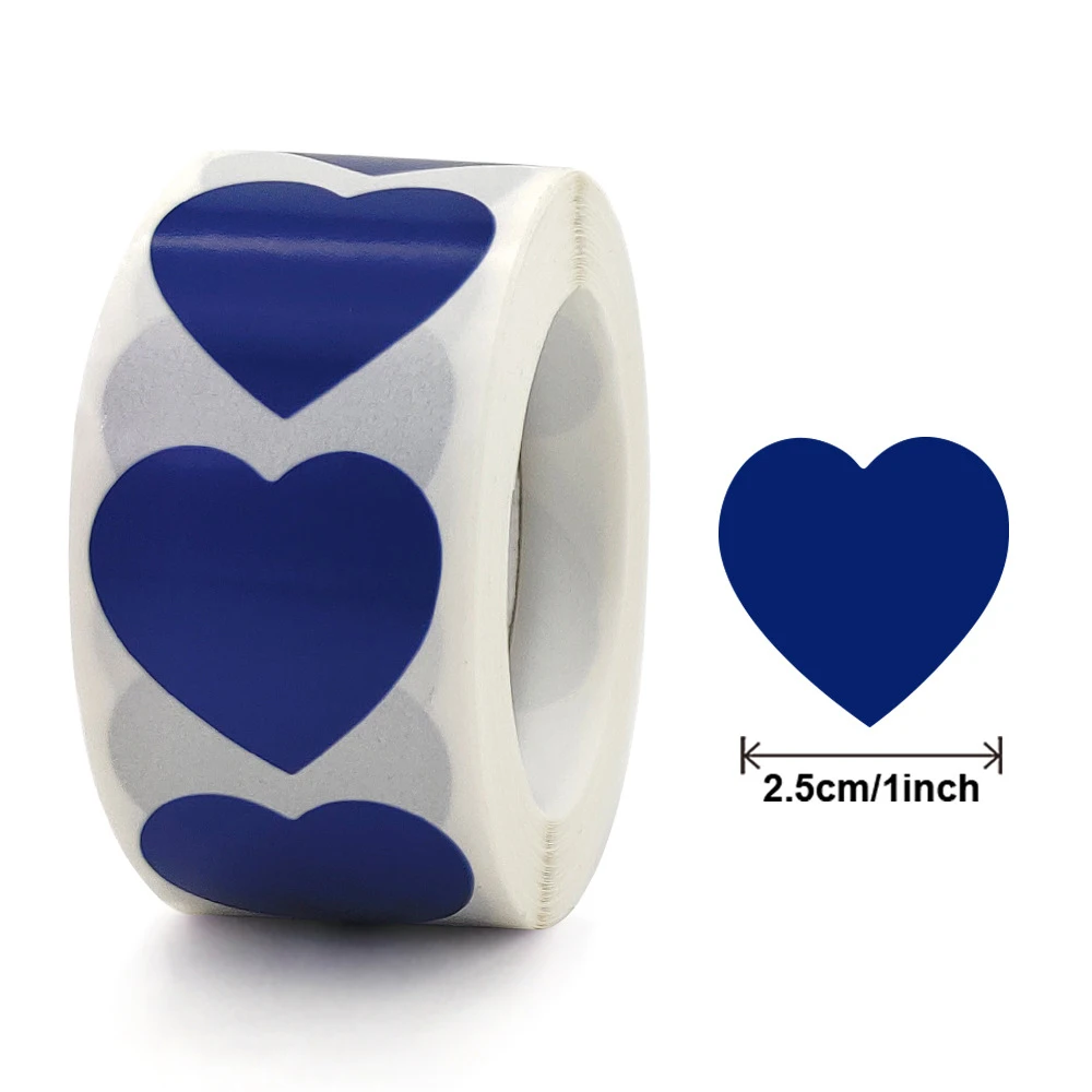 Dark Blue Blank Labels Stickers