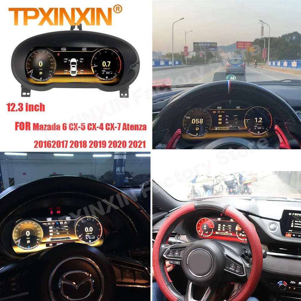 Digital-LCD-Dashboard-Panel-Virtual-Instrument-Cluster-For-Mazda-6-CX-4 ...