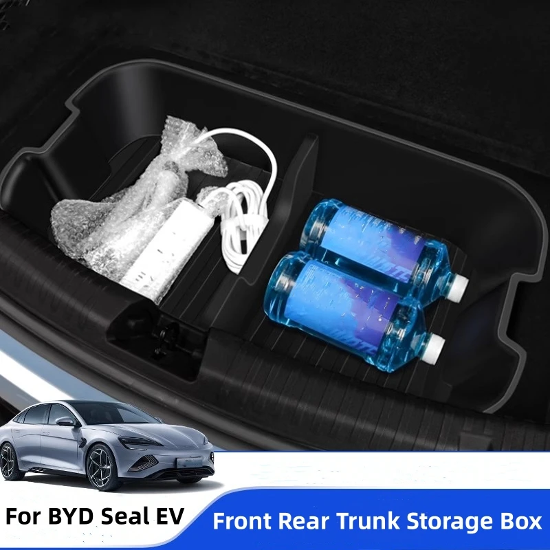 For-BYD-Seal-EV-Front-Trunk-Storage-Box-TPE-Rear-Trunk-Organizer-Tray ...