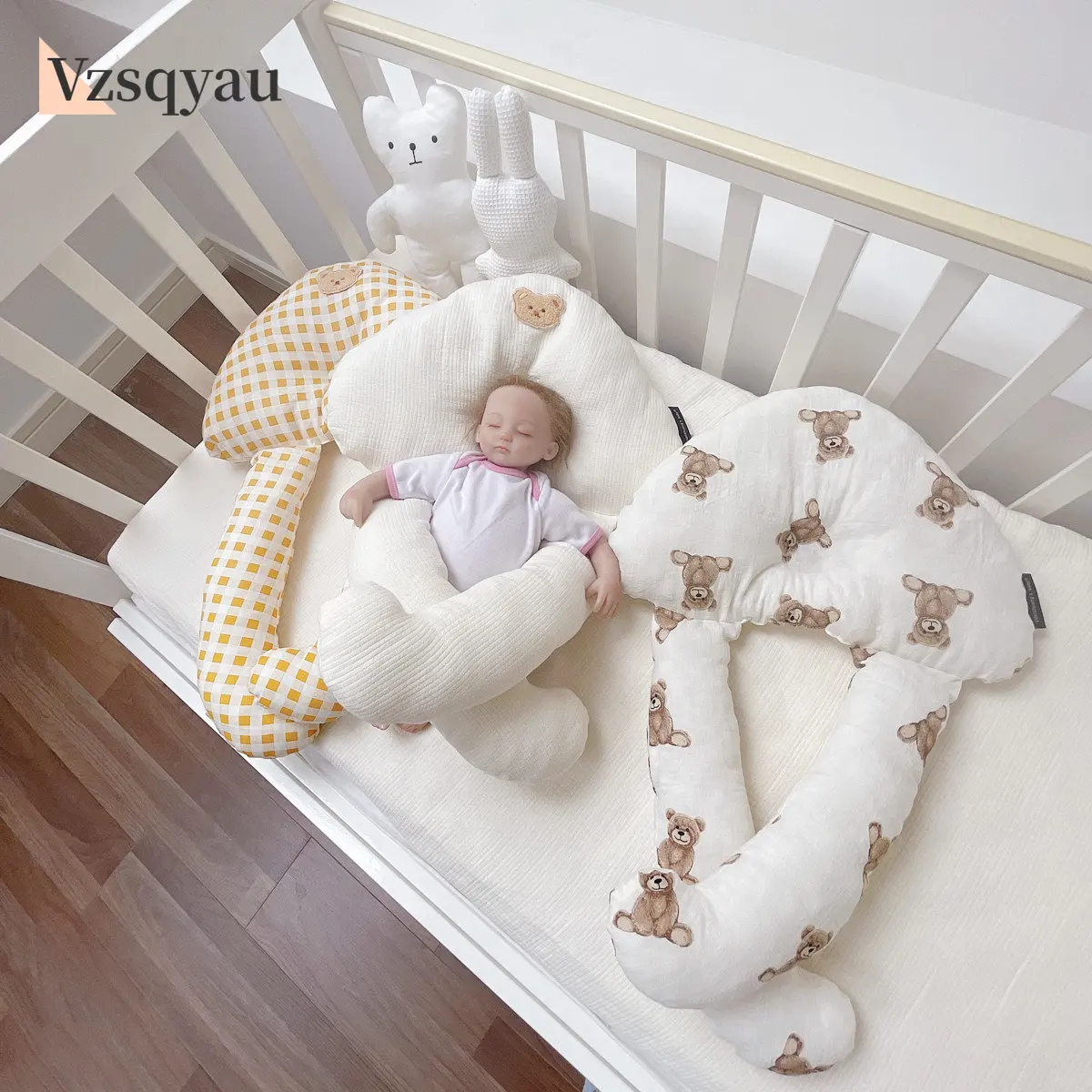 Almohadas para bebés recién nacidos, almohada de cuña de lactancia ...