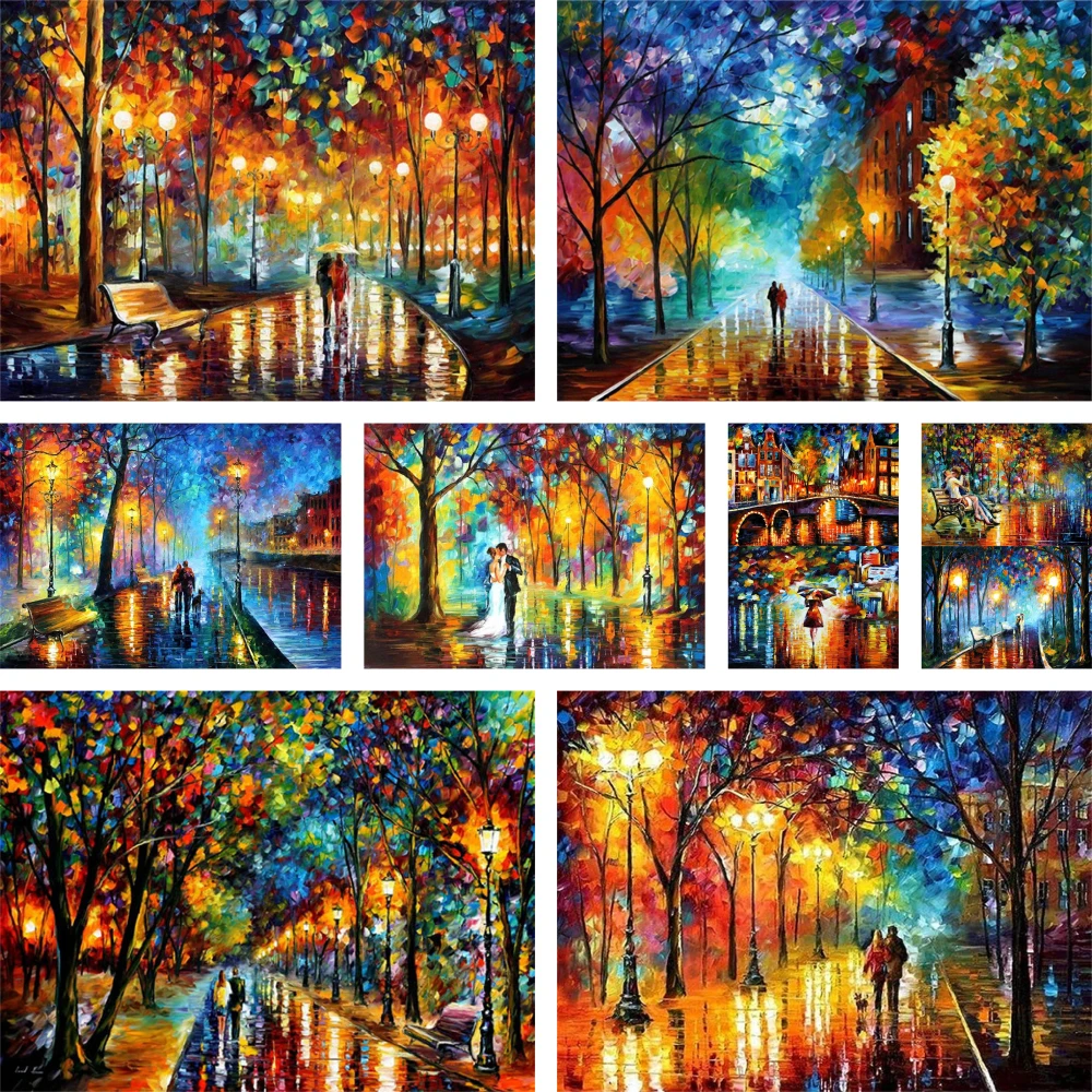 Landscape-Old-Paintings-Coloring-By-Numbers-Painting-Package-Acrylic ...