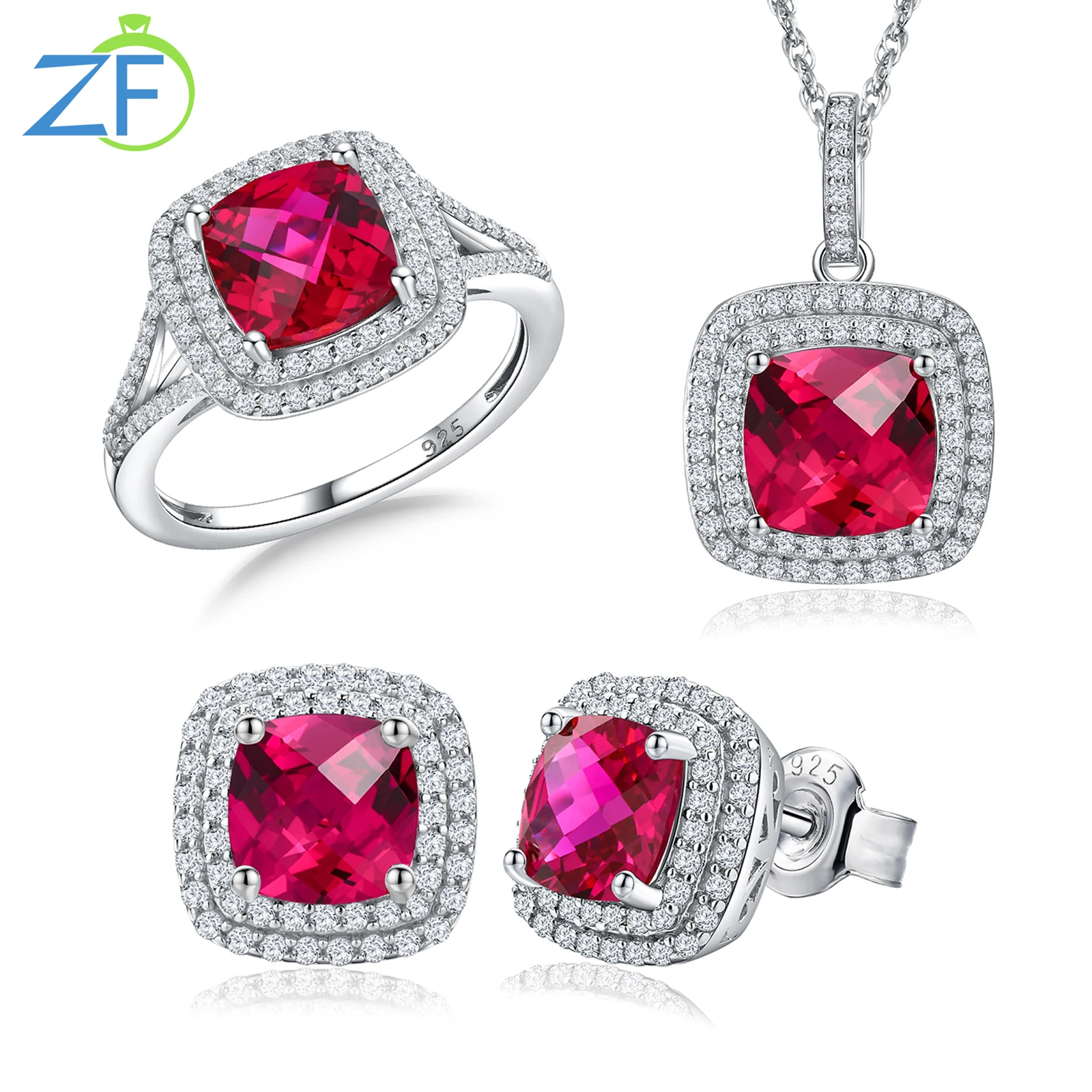 GZ-ZONGFA-925-Sterling-Silver-Ruby-Jewelry-Set-High-Carbon-Diamonds-Necklace-Stud-Earrings-Ring ...