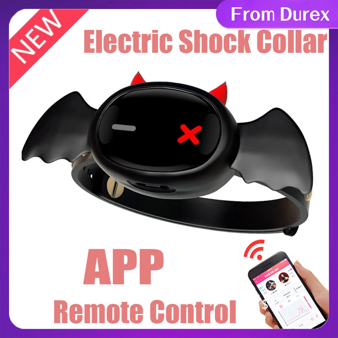 Little-Devil-Electric-Shock-Collar-BDSM-Erotic-Adult-Sex-Toys-For ...