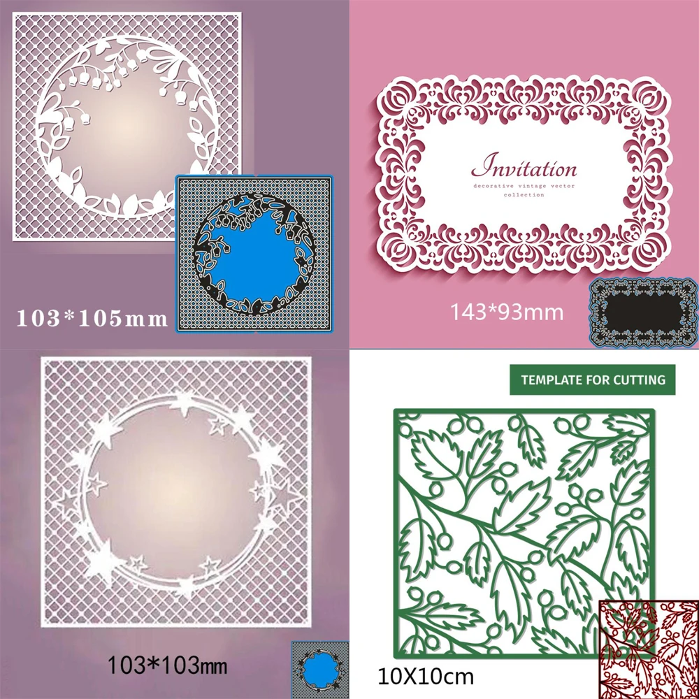 Framework-background-Metal-Cutting-Dies-Cut-Die-Mold-Scrapbook-Paper ...