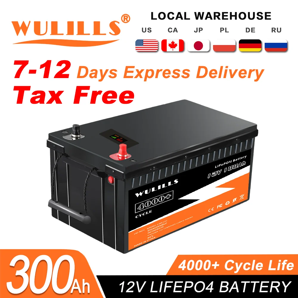 Nuovo-12V-24V-48V-100Ah-200Ah-280Ah-300Ah-LiFePo4-batteria-al-litio ...