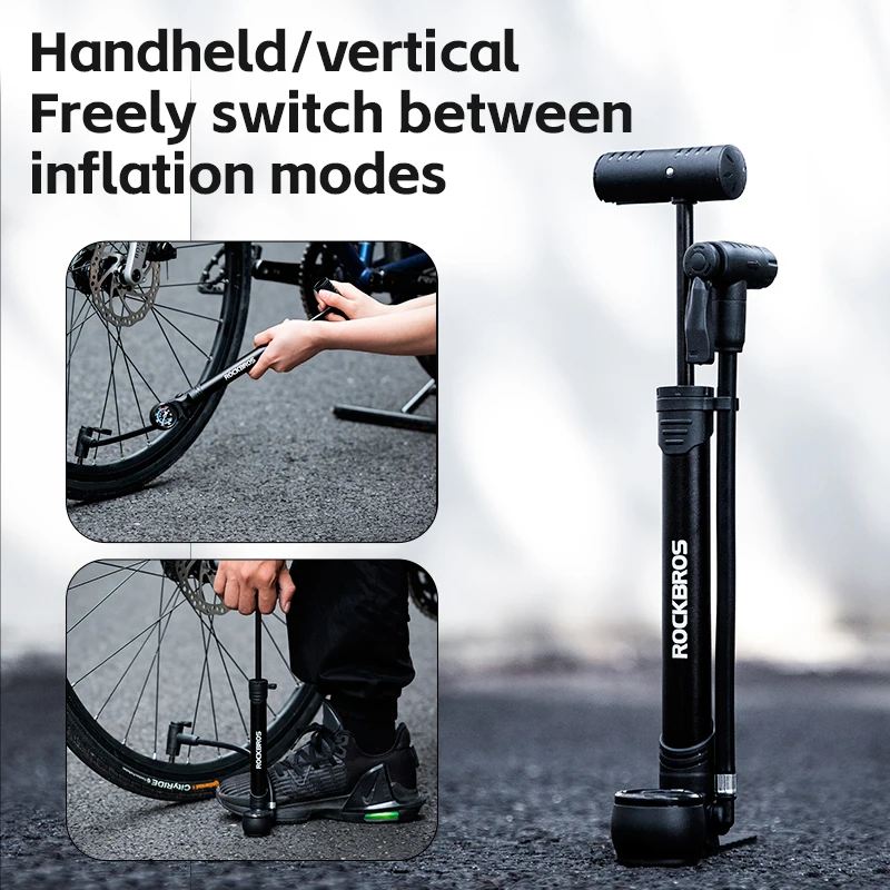 ROCKBROS-Bicycle-Pump-120-PSI-Riding-Portable-Mini-Bike-FV-AV-Handheld ...