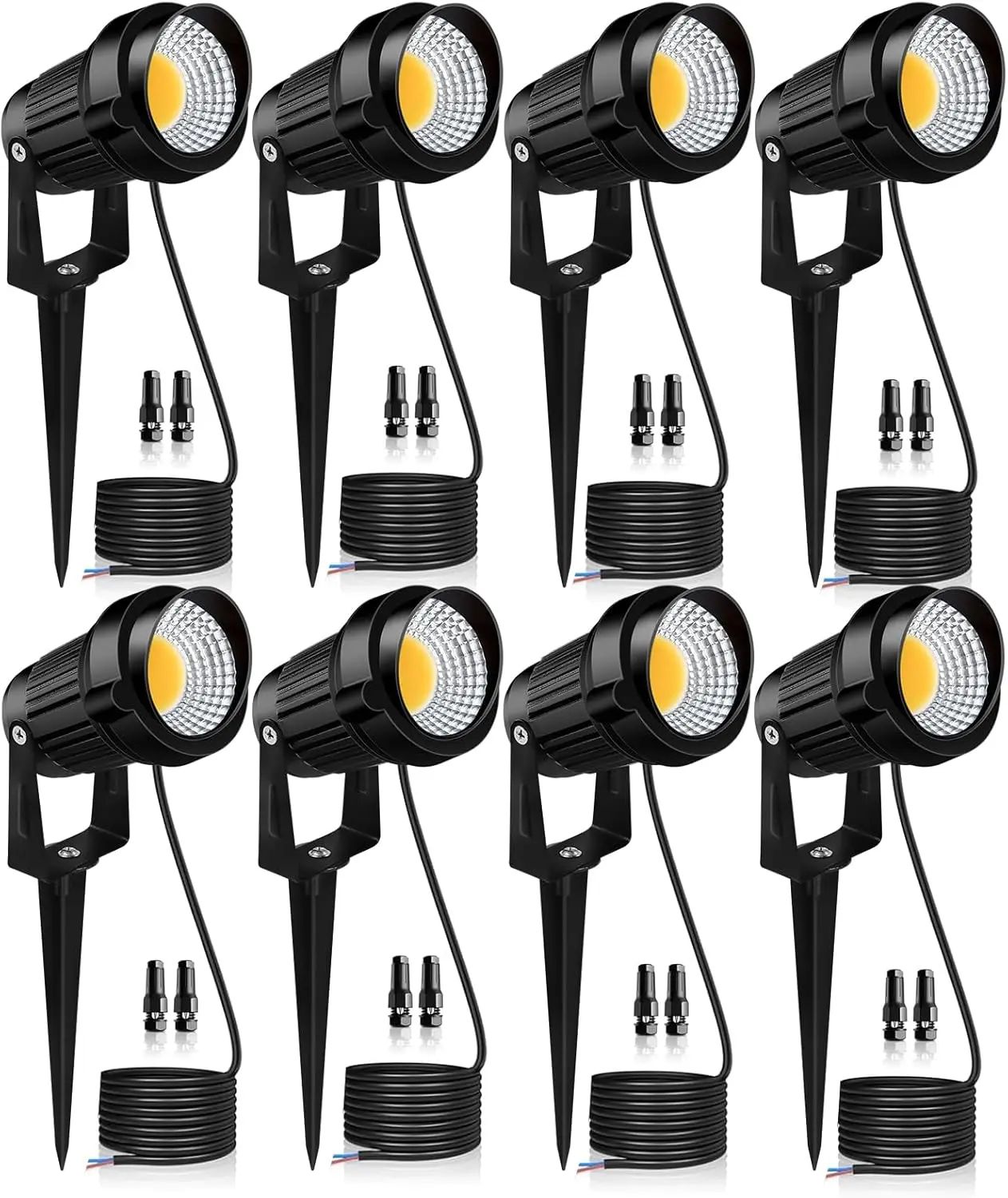 4-10 Pack Spike 10W LED Landscape Lights 12V Waterproof Spotlights ...