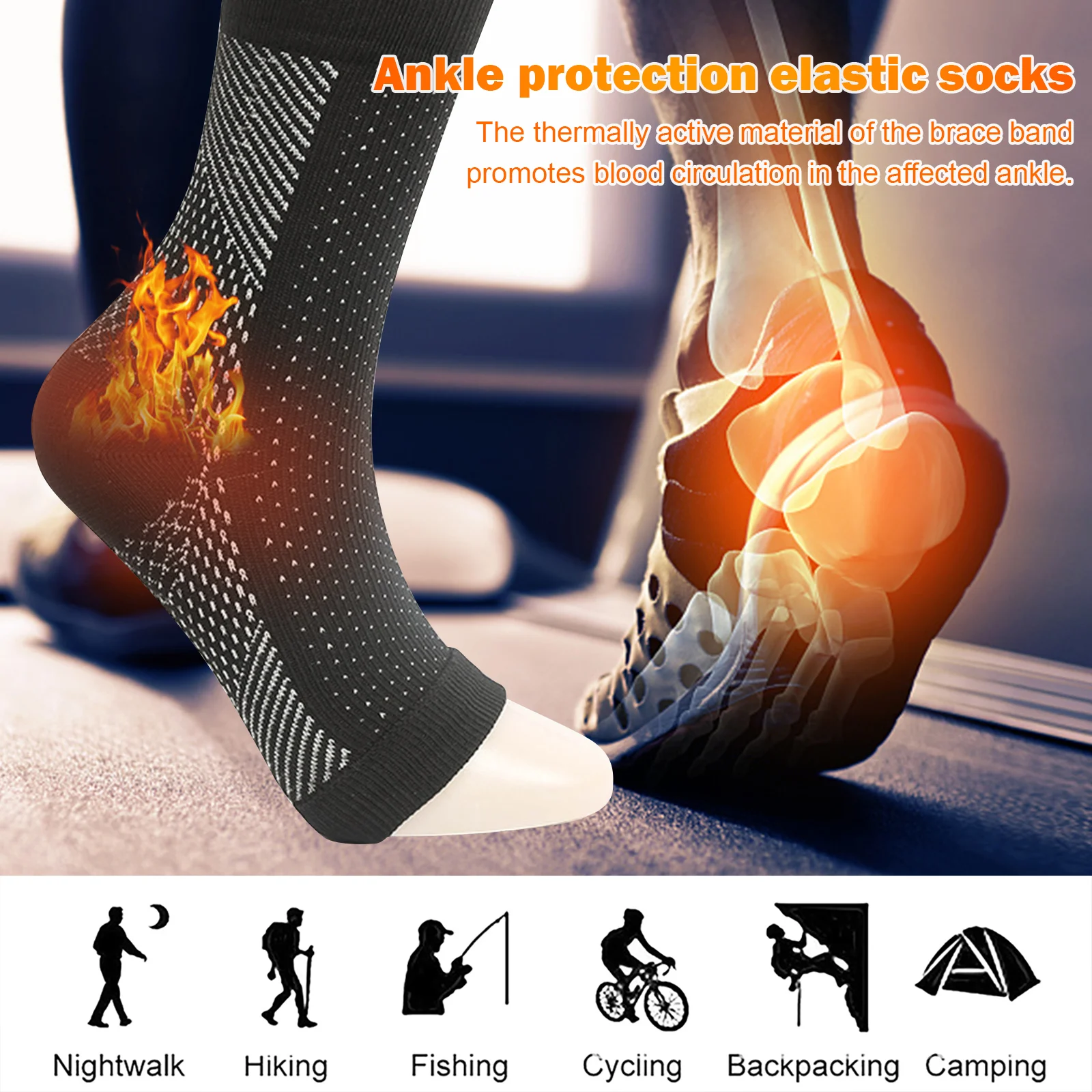 Ankle-Compression-Brace-Relieves-Joint-Pain-Foot-Compression-Socks-Anti ...