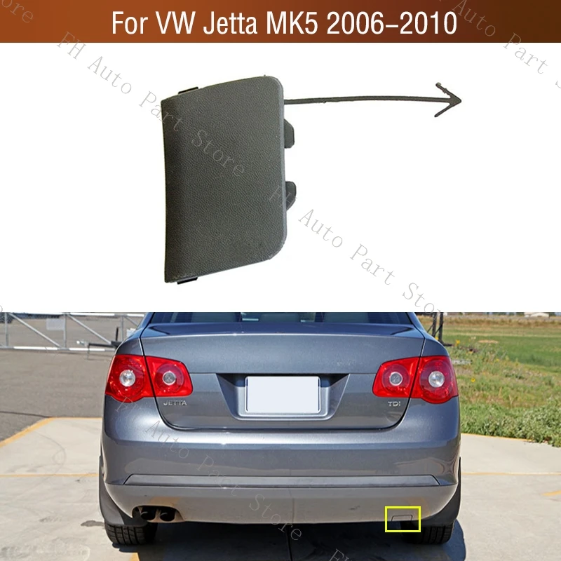 For Volkswagen VW Jetta MK5 2006-2010 Car Rear Bumper Tow Hook Cover ...