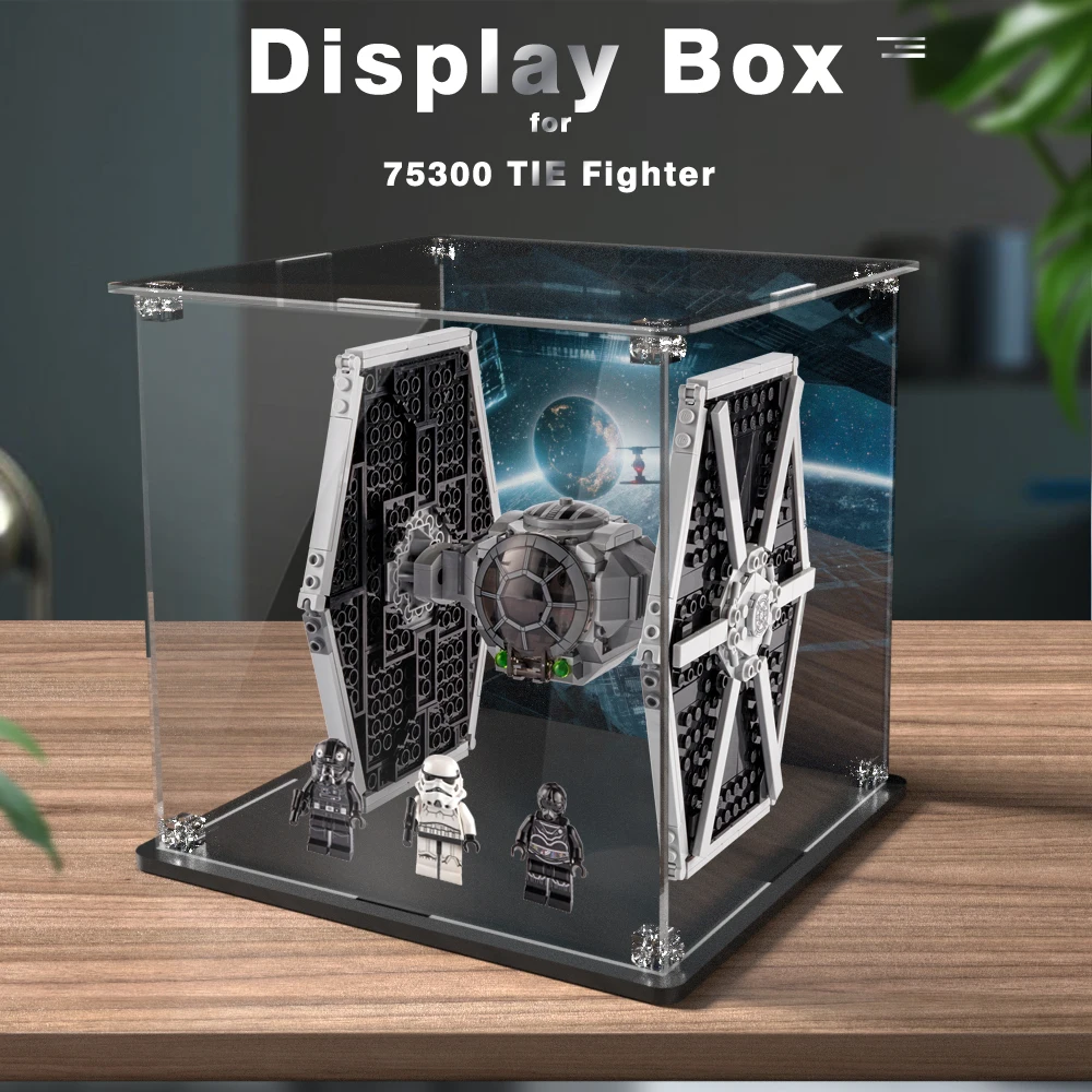 Acrylic Display Box for Lego 75300 TIE Fighter Dustproof Clear Display ...