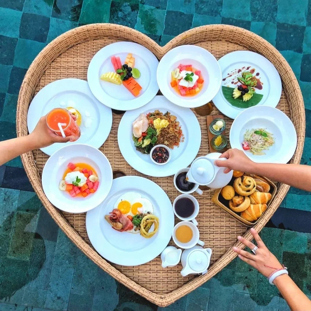 Handmade-Rattan-Fruit-Plate-Floating-Drink-Cup-Holder-Unique-Serving ...