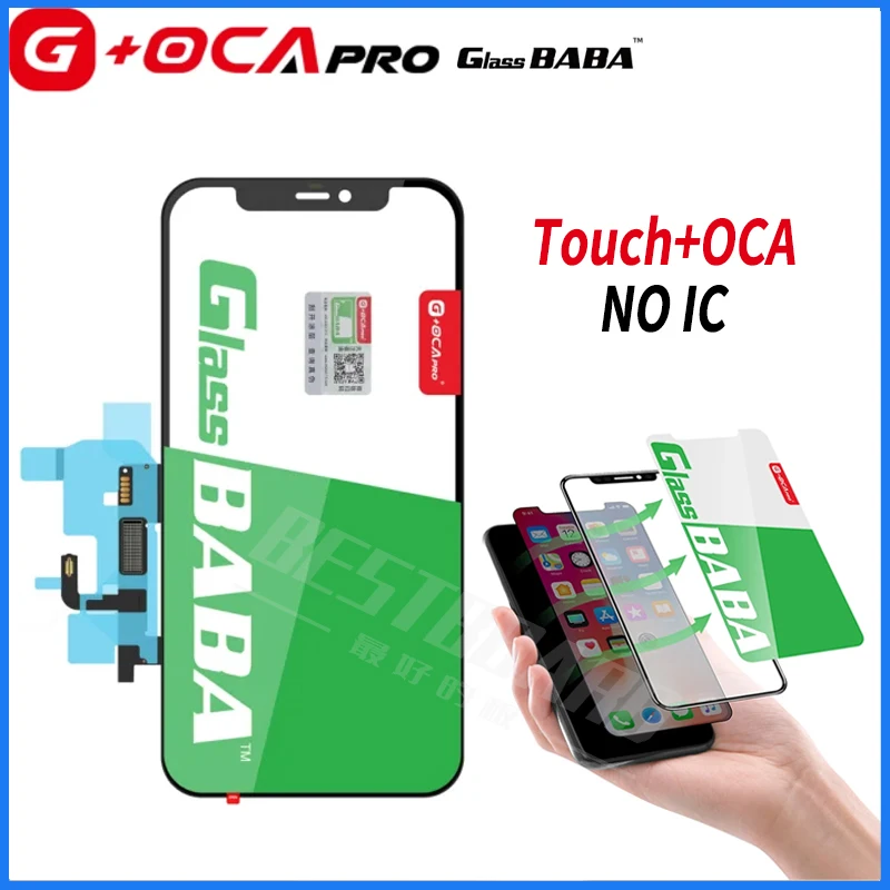3Pcs-NO-IC-BABA-G-OCA-PRO-Short-Flex-Touch-Digitizer-Sensor-Glass-with ...