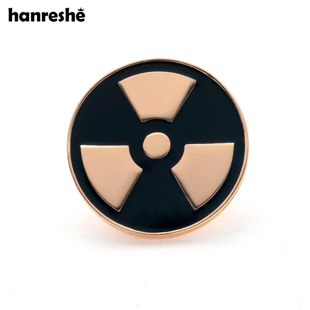 Hot Sale Nuclear Radiation Brooch Medical Jewellery Gold Color Gift For ...