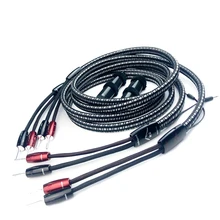 Pair K2 Hifi Audio Speaker Cable New 72v Battery Silver Banana Or Spade ...