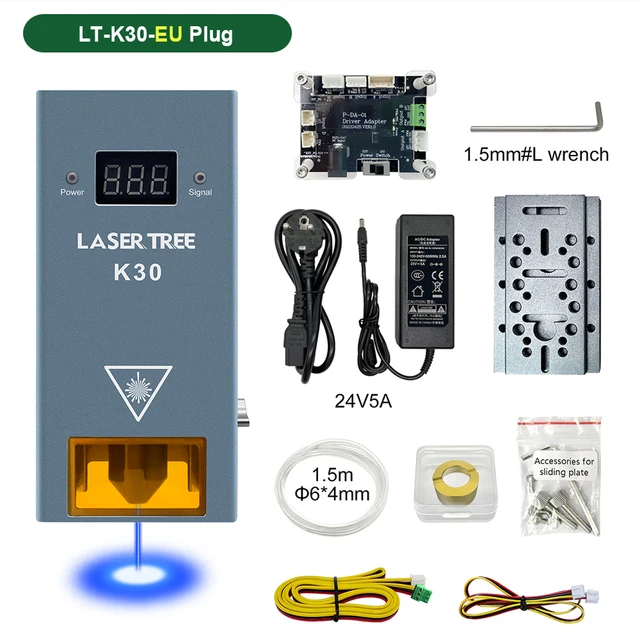 LASER TREE 30W Laser Module with Air Assist K30 Diode Laser Head for ...