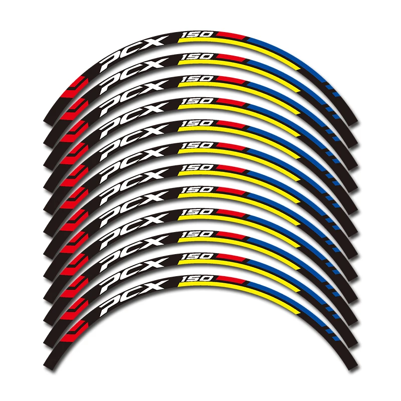 PCX150-Reflective-Motorcycle-Accessories-Wheel-Stripes-Sticker-Rim-Hub ...
