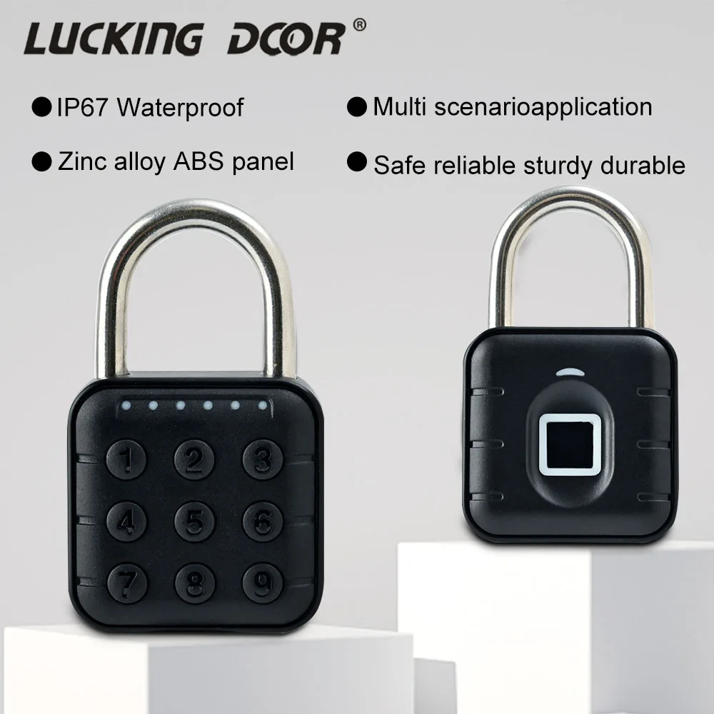Smart-Padlock-Fingerprint-Lock-Waterproof-IP67-USB-Charge-Quick ...