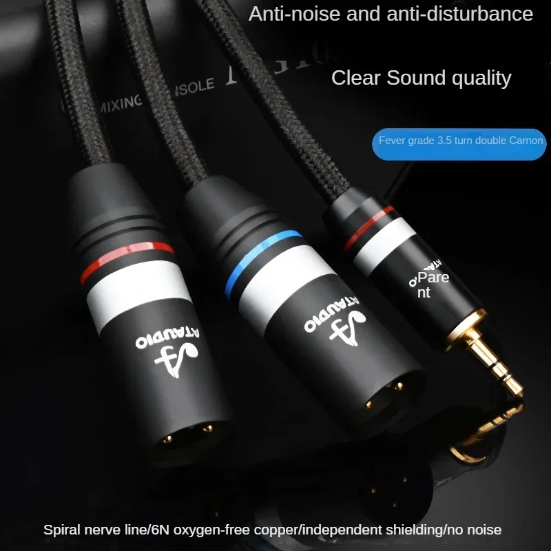 Fever grade 3.5 RPM dual Canon audio Cable Pure Copper 3.5 RPM Balance ...