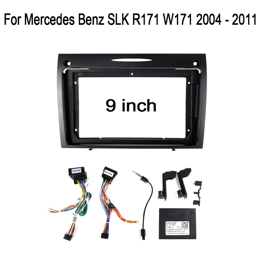 2 Din Car 9 inch Screen Android Car Radio Stereo mount Fascia Frame ...