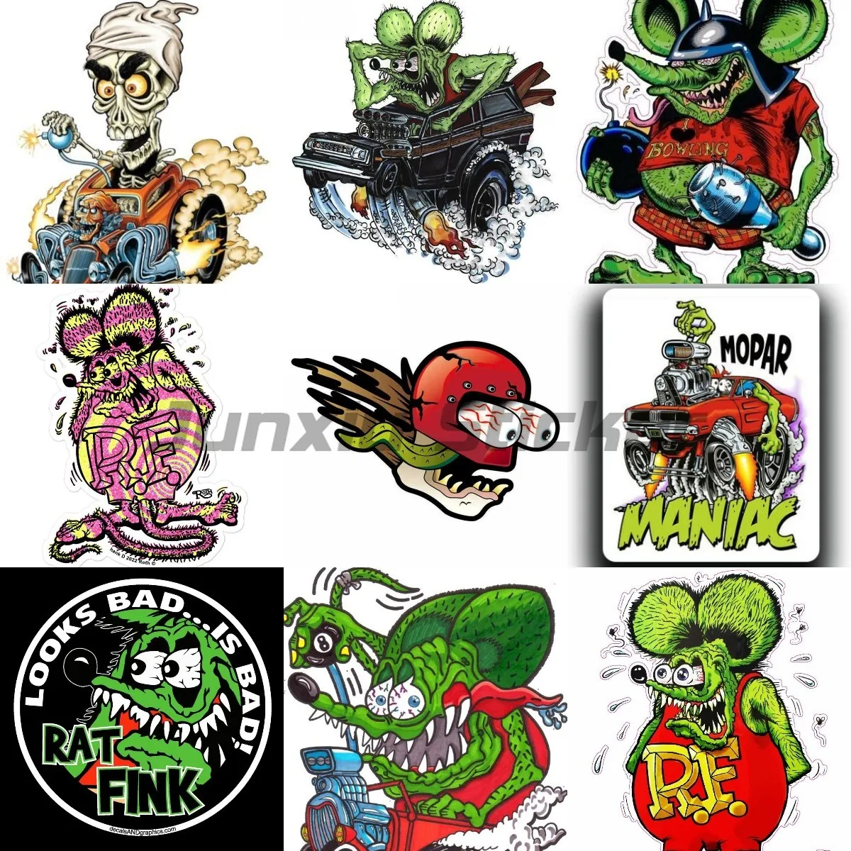 Rat-Fink-Scratch-Proof-Car-Sticker-Motorcycle-Motorcycle-Bicycle ...