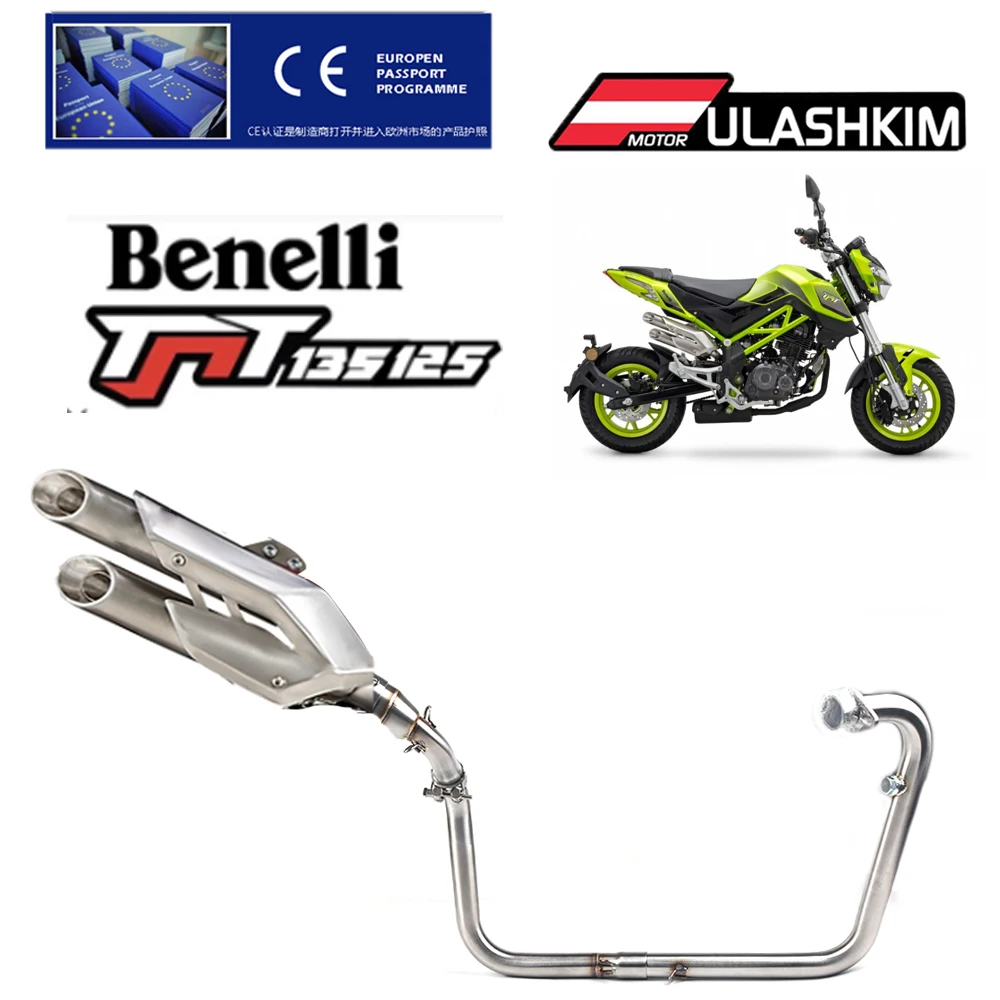 Full-System-Exhaust-For-Benelli-Tnt-125-Tnt-135-Motocycle-Exhaust ...