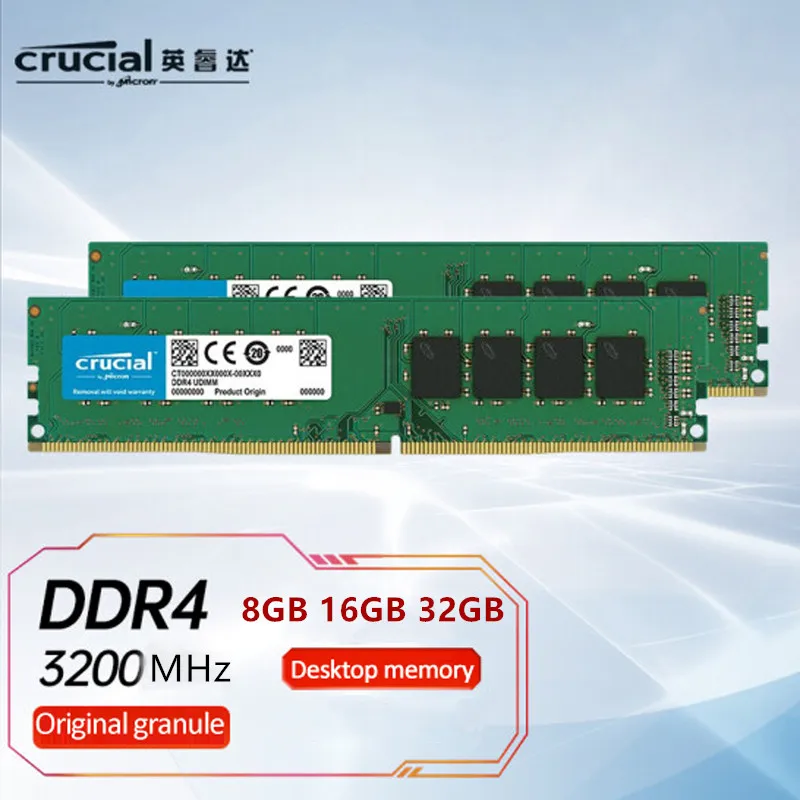 Original-Crucial-DDR4-RAM-8GB-16GB-32GB-3200MHz-288-Pin-DIMM-1-2V ...
