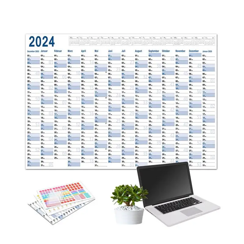 Yearly-Wall-Calendar-2024-Annual-Year-Round-Large-Calendar-Full-Year ...