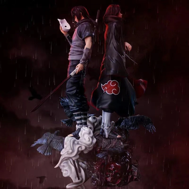 36cm gk naruto uchiha itachi akatsuki super enorme mangá estátua ...