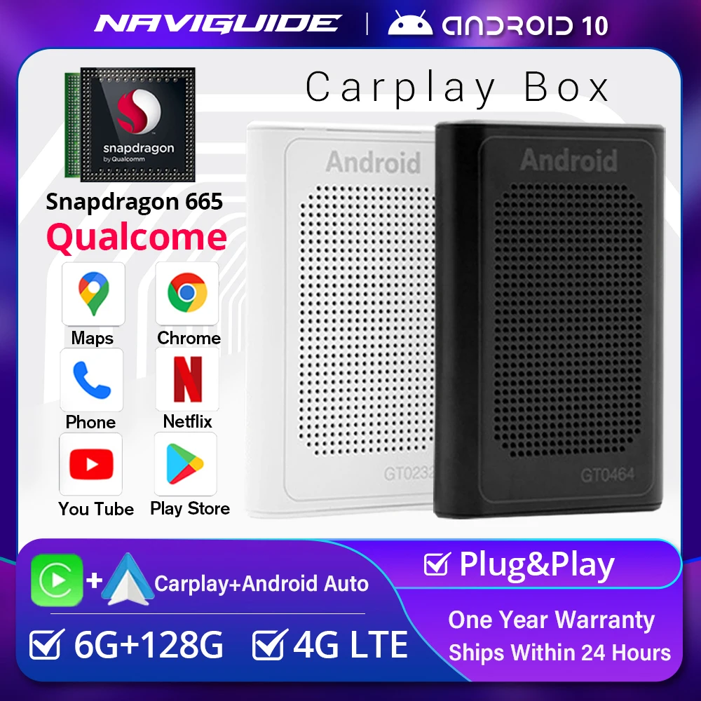 NAVIGUIDE-Qualcomm-Snapdragon-Android-10-Wireless-Carplay-Ai-Box-Auto ...
