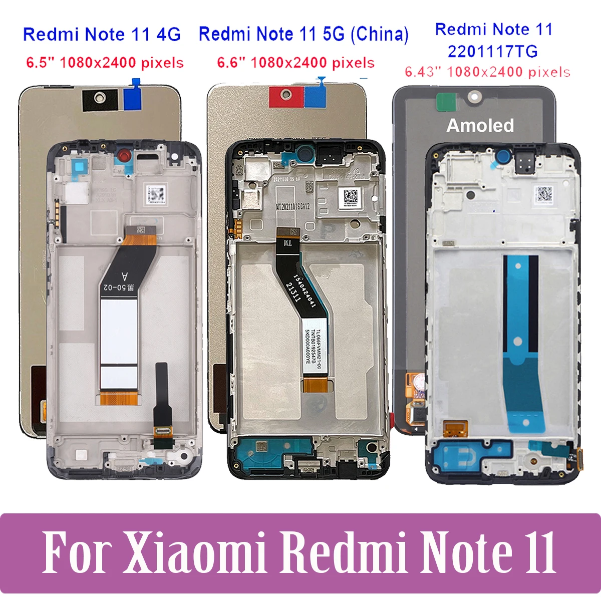 Original-Display-For-Xiaomi-Redmi-Note-11-4G-5G-LCD-Touch-Screen ...
