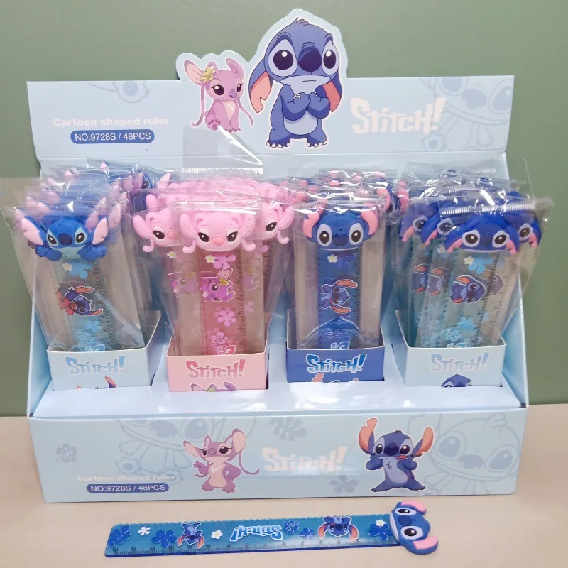 48pcs-Disney-Stitch-15cm-ruler-for-students-cute-cartoon-Lilo-and ...