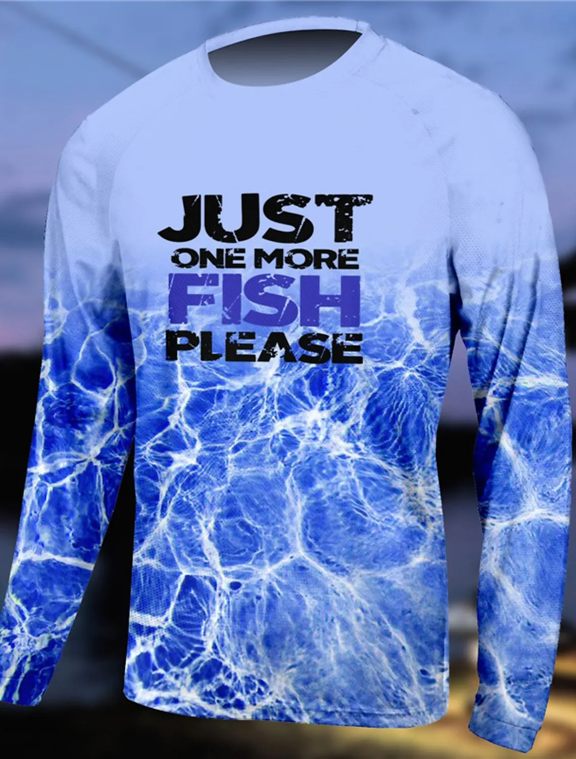 Men's Fishing Shirt Outdoor Long Sleeve UV Protection Breathable Quick ...