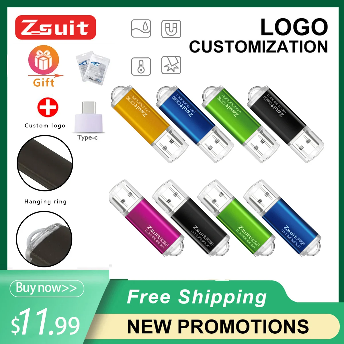 Free-Custom-10PCS-USB-Flash-Drives-2GB-Pen-Drive-4GB-8GB-16GB-Usb ...