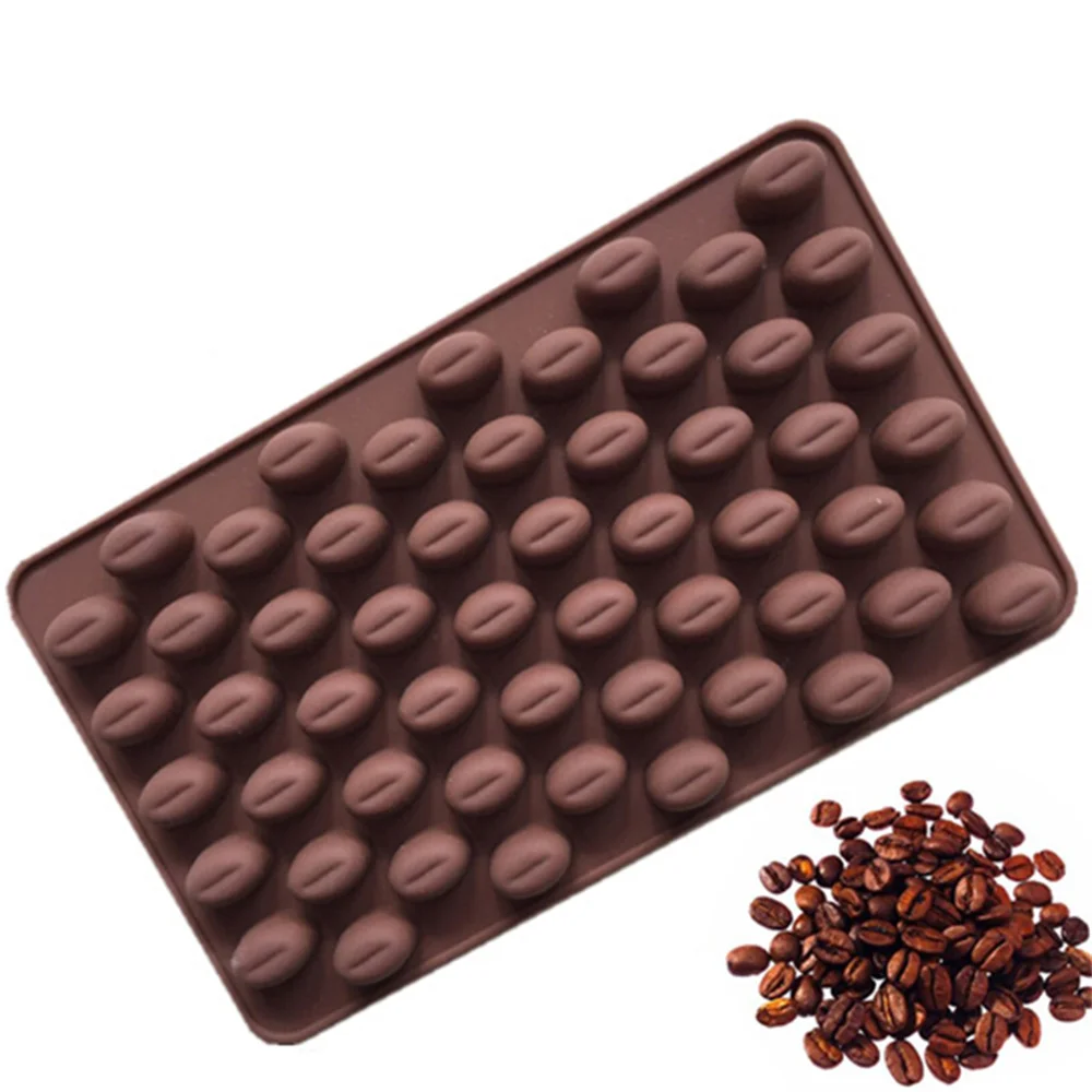 Coffee-Beans-Shaped-Silicone-Chocolate-Mold-for-Jelly-Pudding-Ice-Cube ...